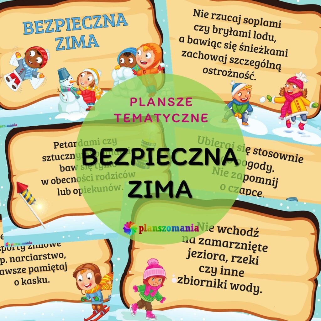 Bezpieczna zima pomoce edukacyjne PDF