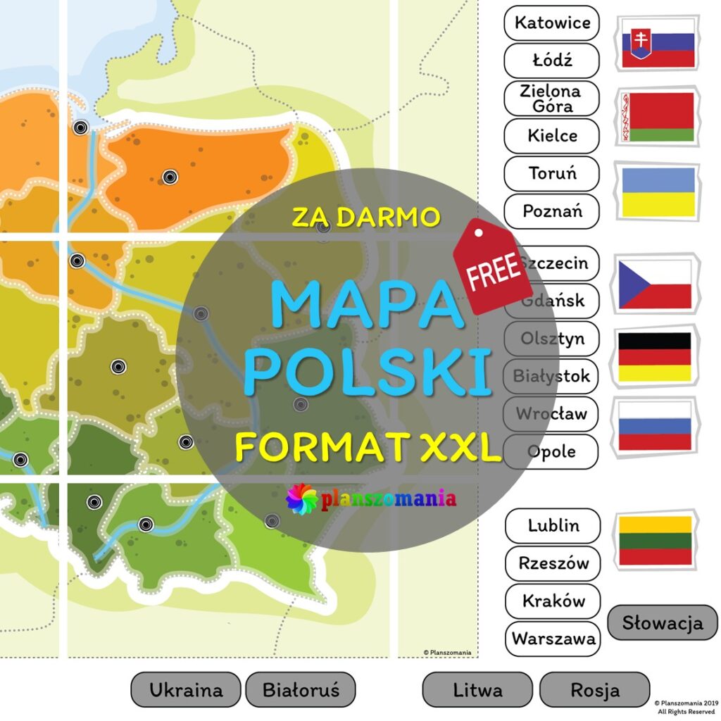 Mapa Polski XXL pomoce edukacyjne PDF